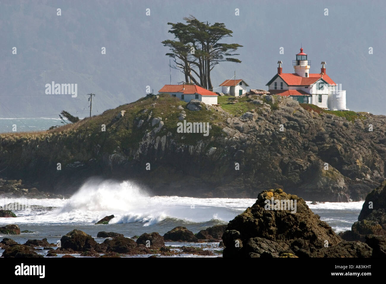 Battery Point Lighthouse at Crescent City California Stock Photo - Alamy
