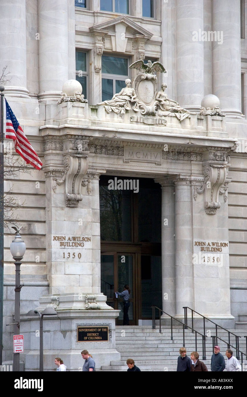 John A Wilson municipal building where the District of Columbia mayor ...