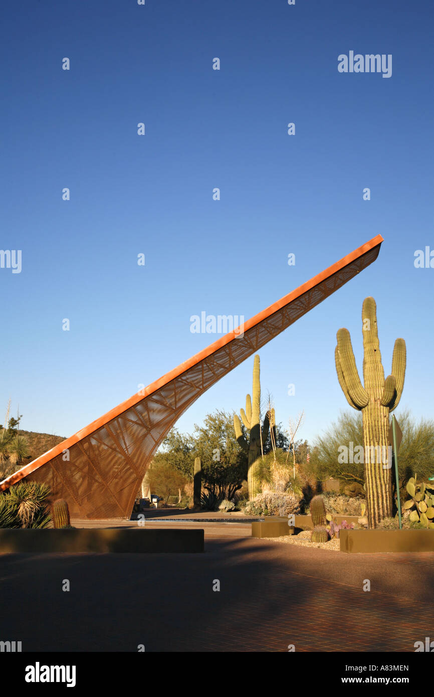The world s largest sundial located in downtown Carefree Arizona Stock ...