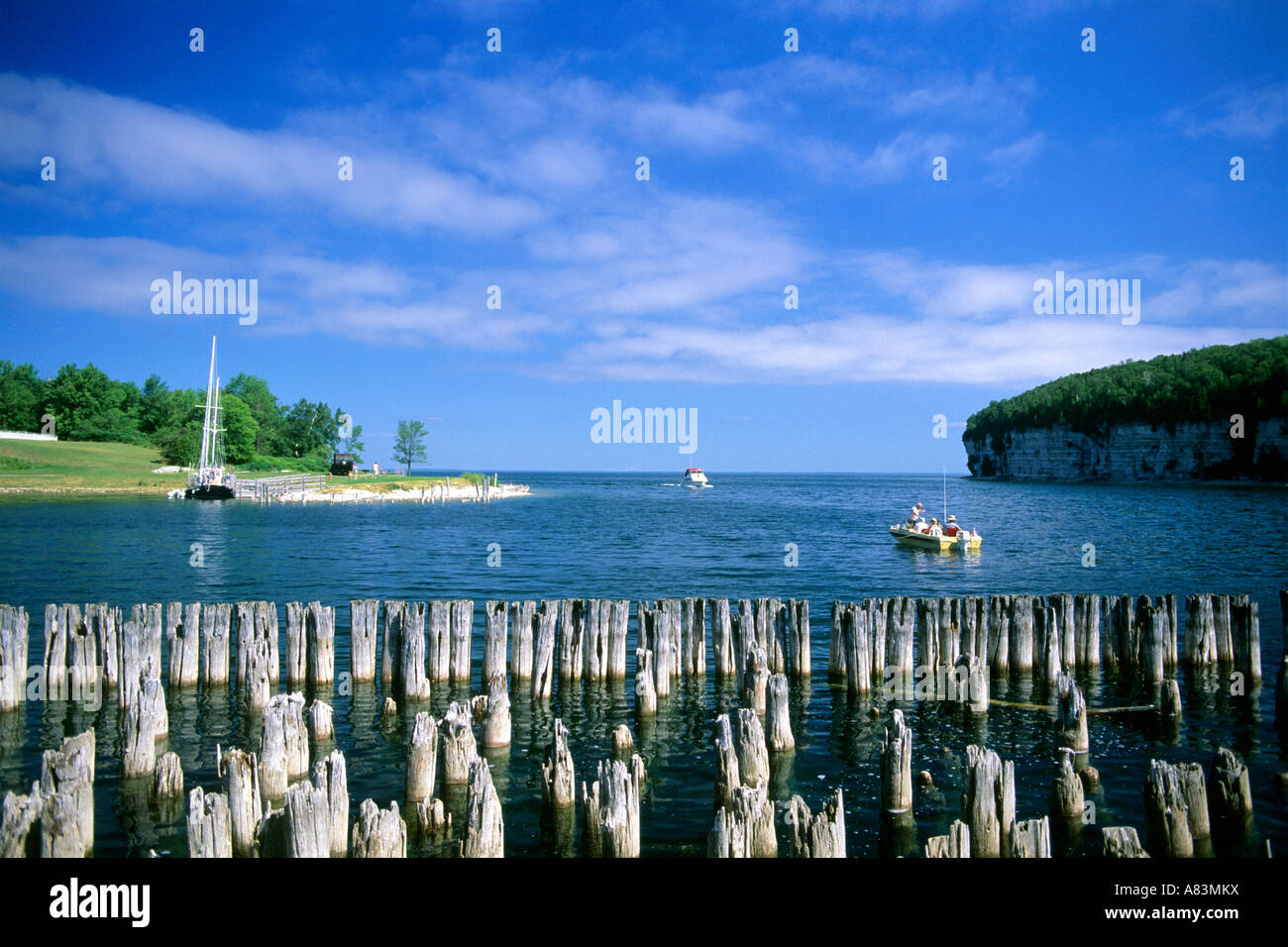 Fayette Historic Park upper peninsula Michigan Stock Photo - Alamy