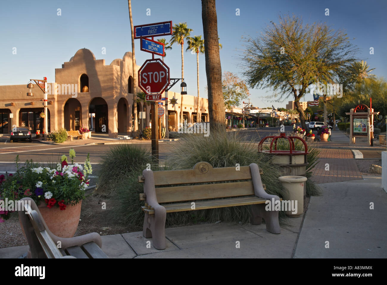 The Old Town district Scottsdale Arizona Stock Photo - Alamy