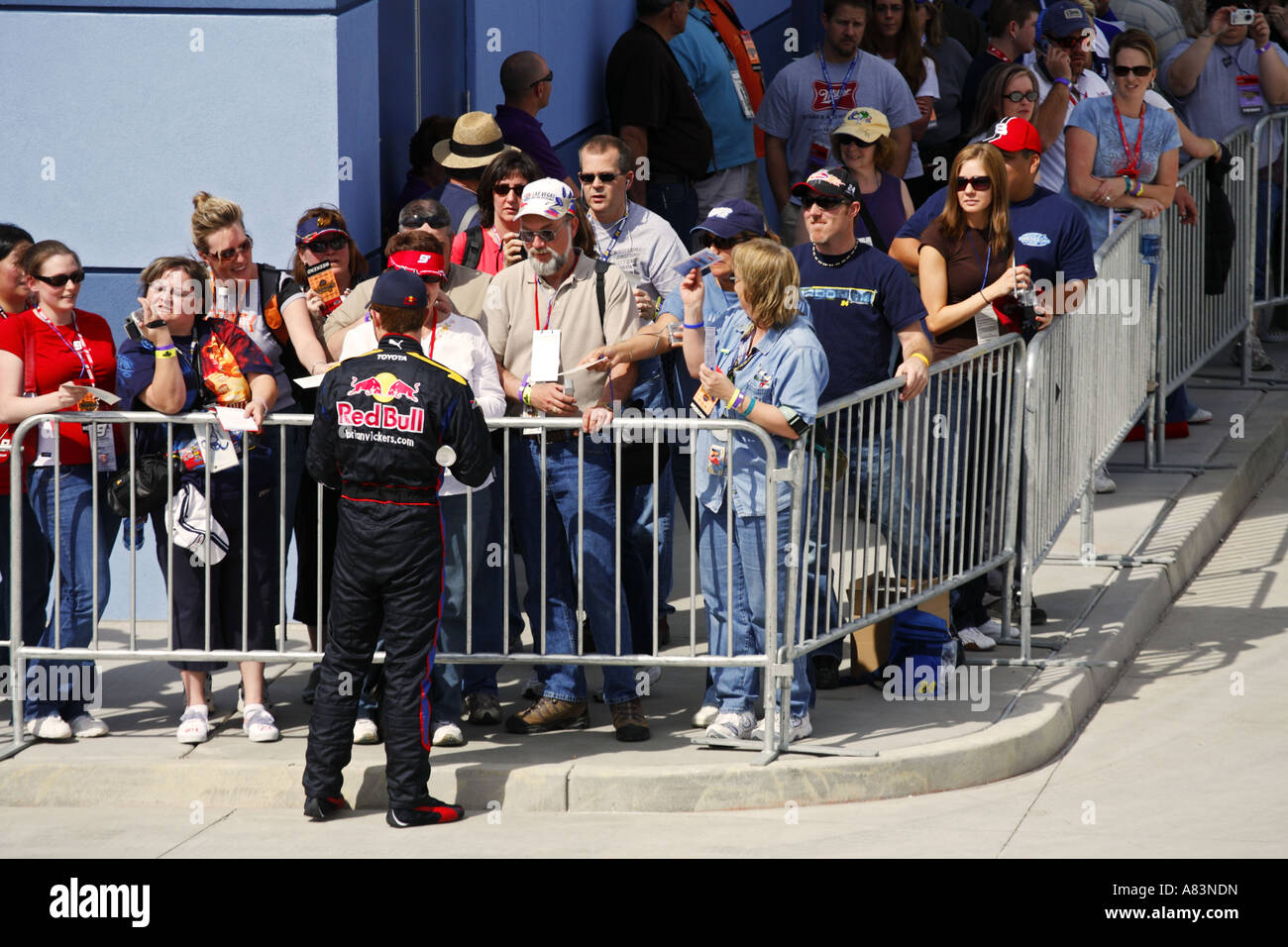 Brian Vickers at a NASCAR race at the Las Vegas Motor Speedway Las ...