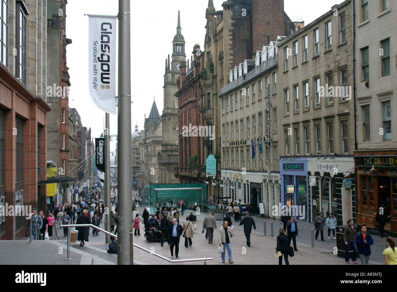 City centre scottish scot scotland travel tourism tourist landscape hi ...