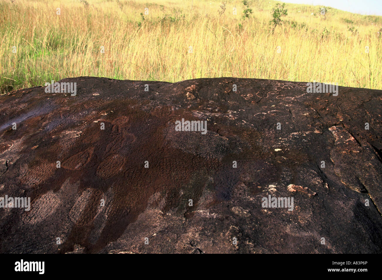 Early bantu rock symbols Stock Photo - Alamy