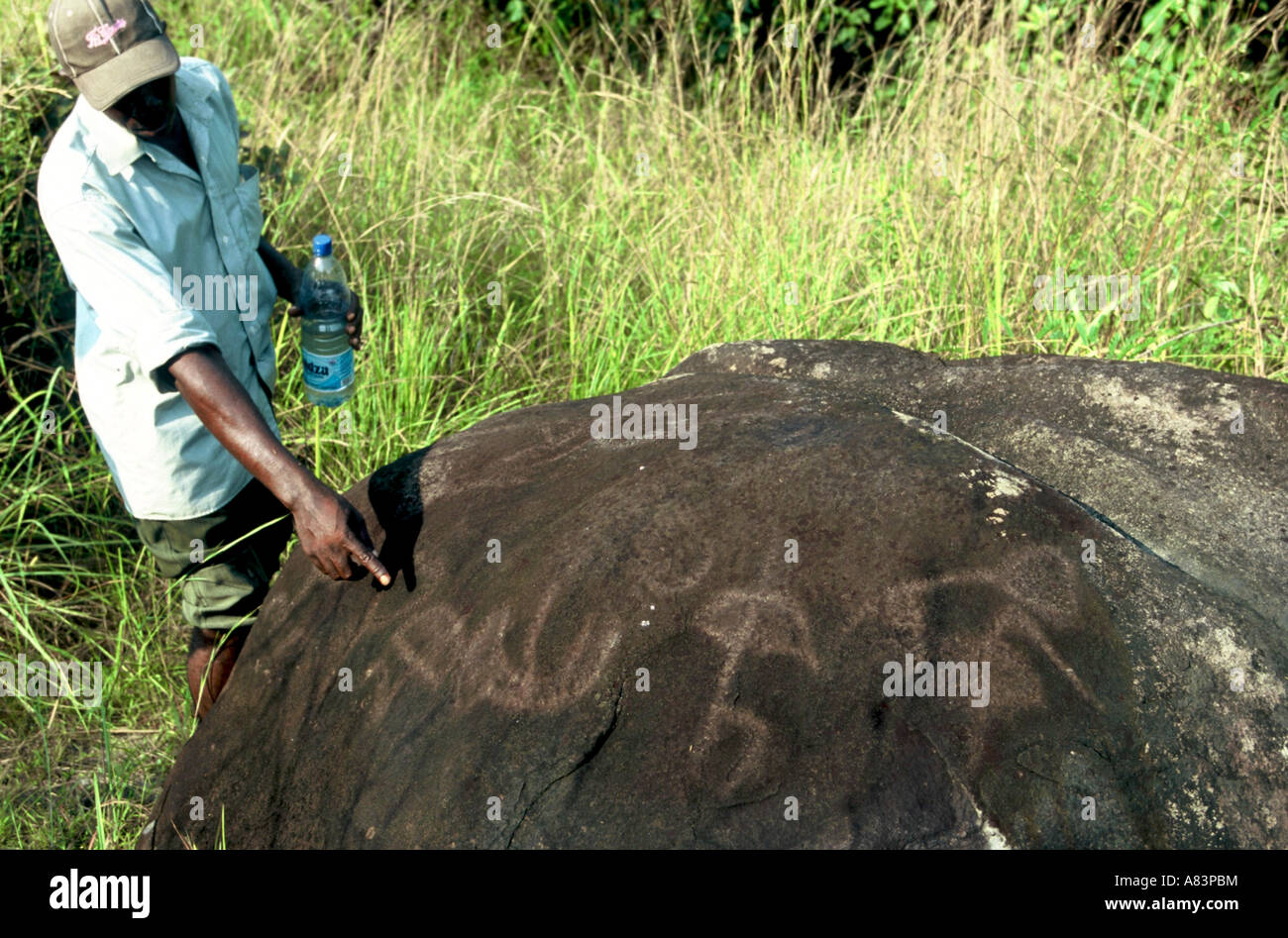 Early bantu rock symbols hi-res stock photography and images - Alamy