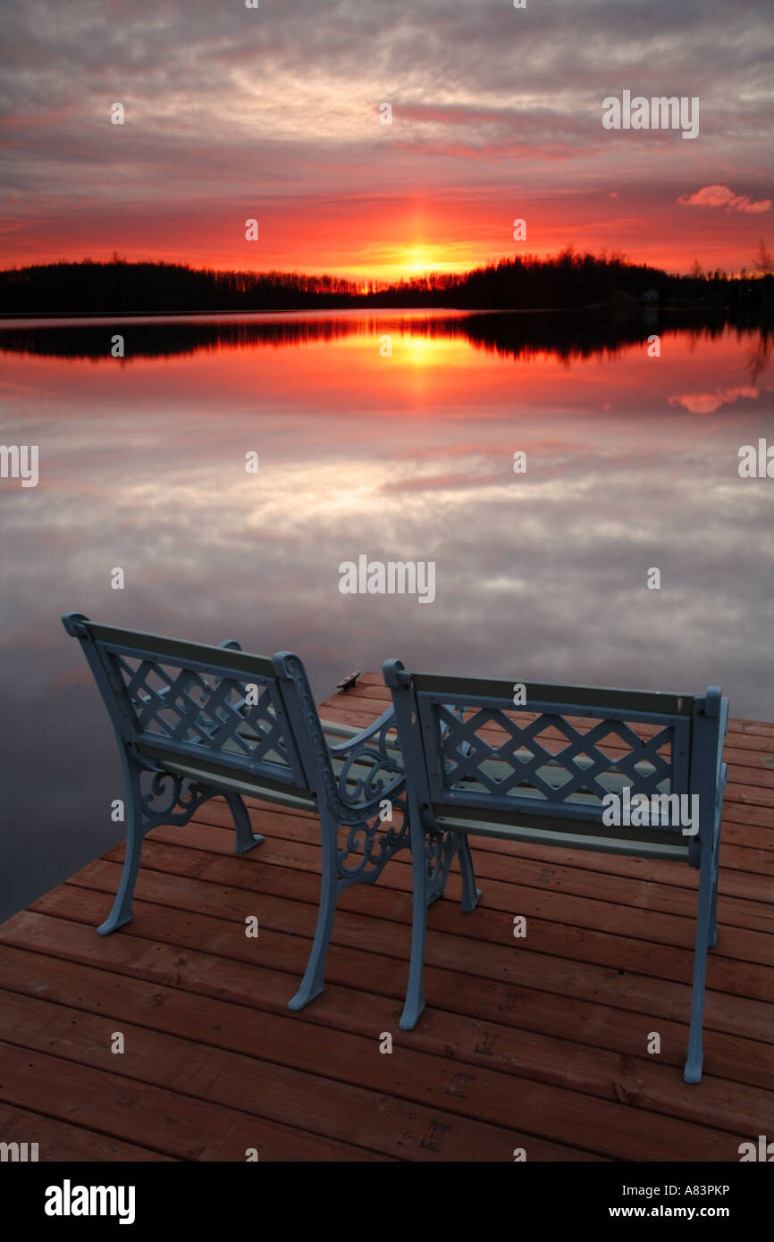 Dock alaska lake wilderness hi-res stock photography and images - Alamy