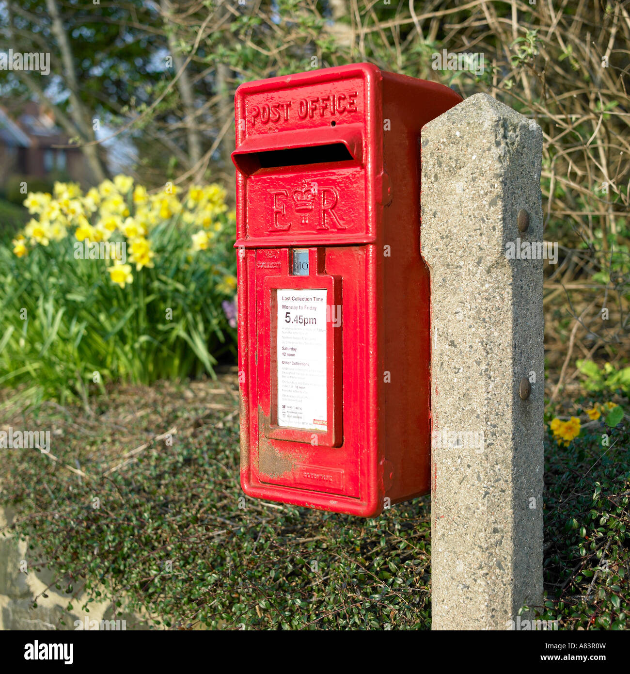 Royal Mail collection box Stock Photo - Alamy