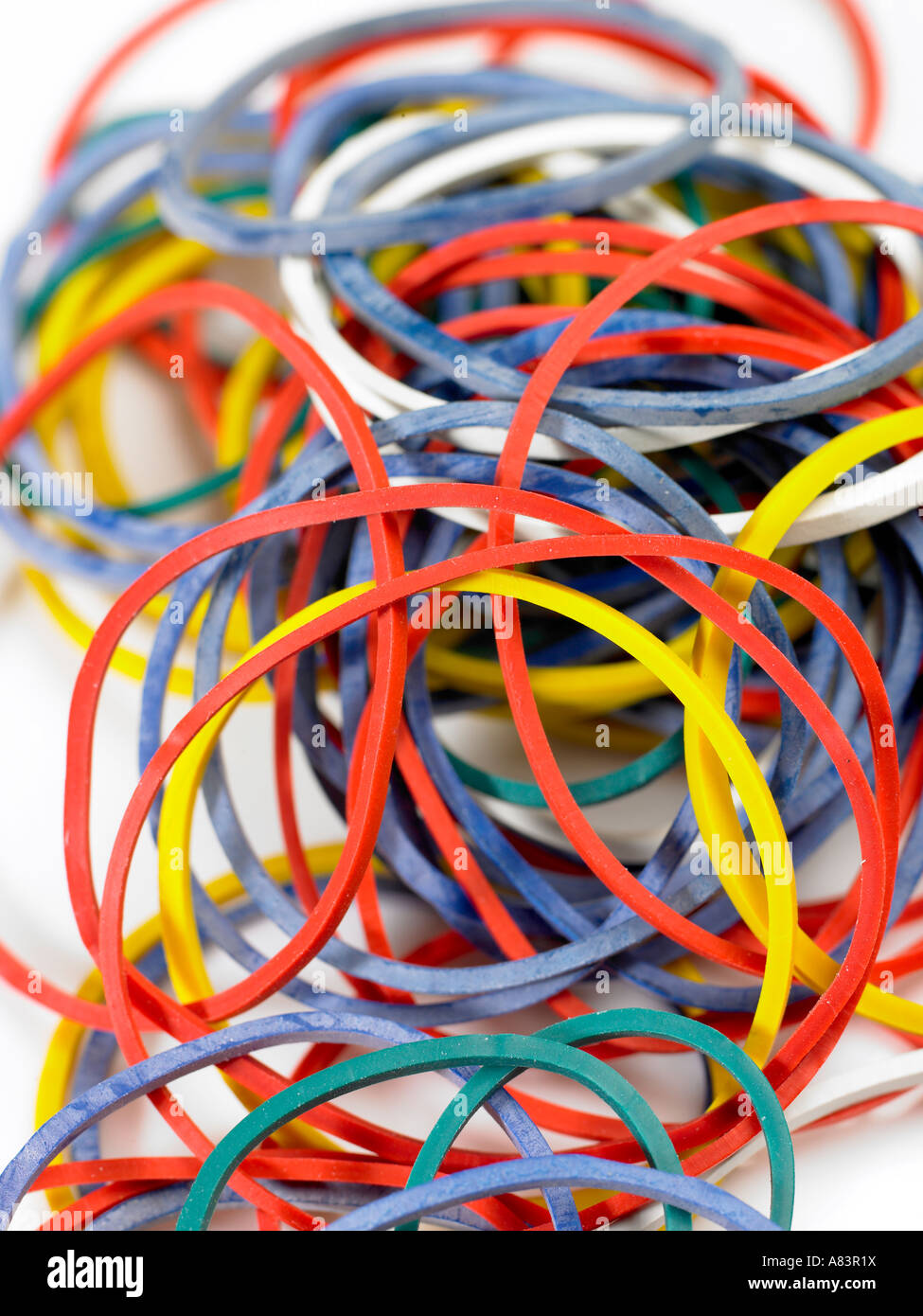 Tangled elastic bands hi-res stock photography and images - Alamy