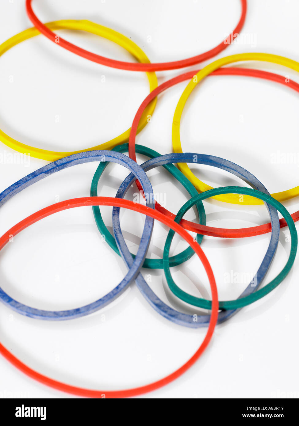 Tangled elastic bands hi-res stock photography and images - Alamy