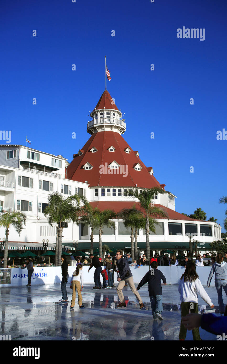 ice skating people at hotel del coronado at 1500 orange avenue ...