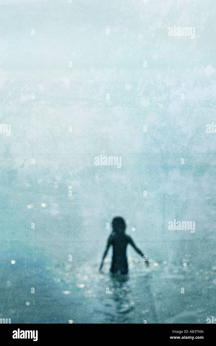 girl standing in water Stock Photo - Alamy