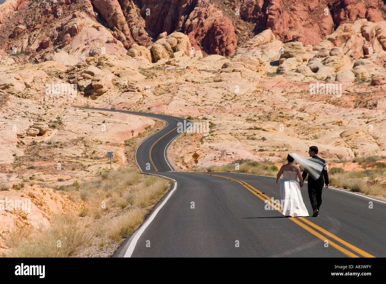 Las vegas wedding bride was walking hi-res stock photography and images ...