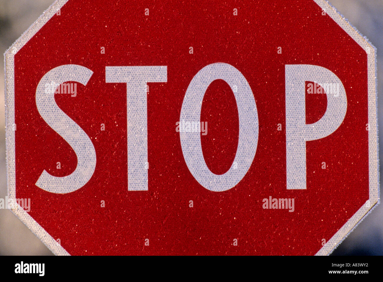 An English language Stop Sign Stock Photo - Alamy