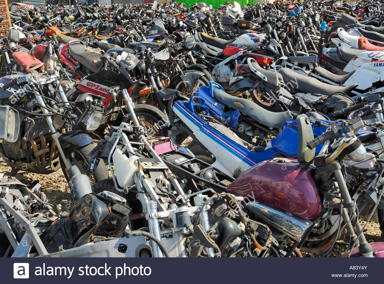 Motorcycle Scrapyard High Resolution Stock Photography and Images - Alamy
