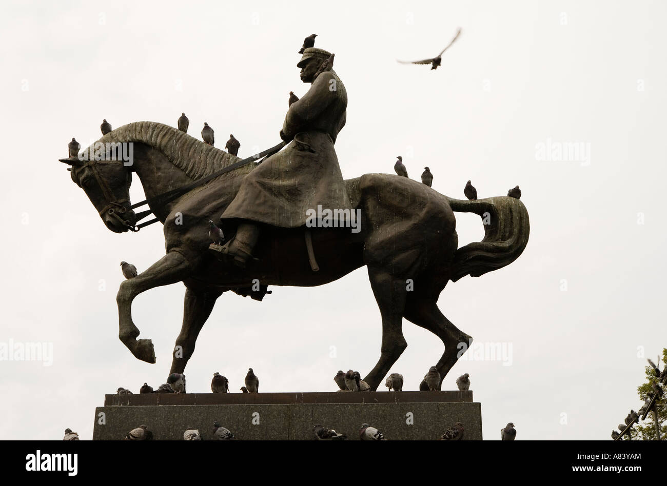 Lublin, Poland; Statue of Josef Pilsudski Stock Photo - Alamy