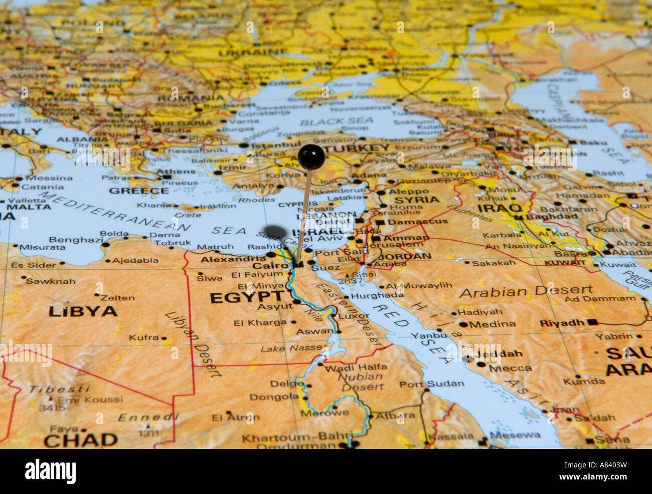 Map egypt hi-res stock photography and images - Alamy
