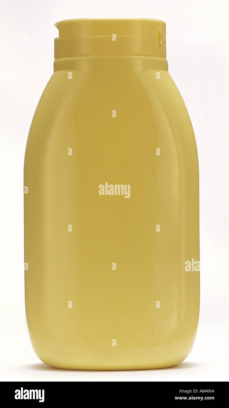 Mustard in a Plastic Squeeze Bottle Stock Photo - Alamy
