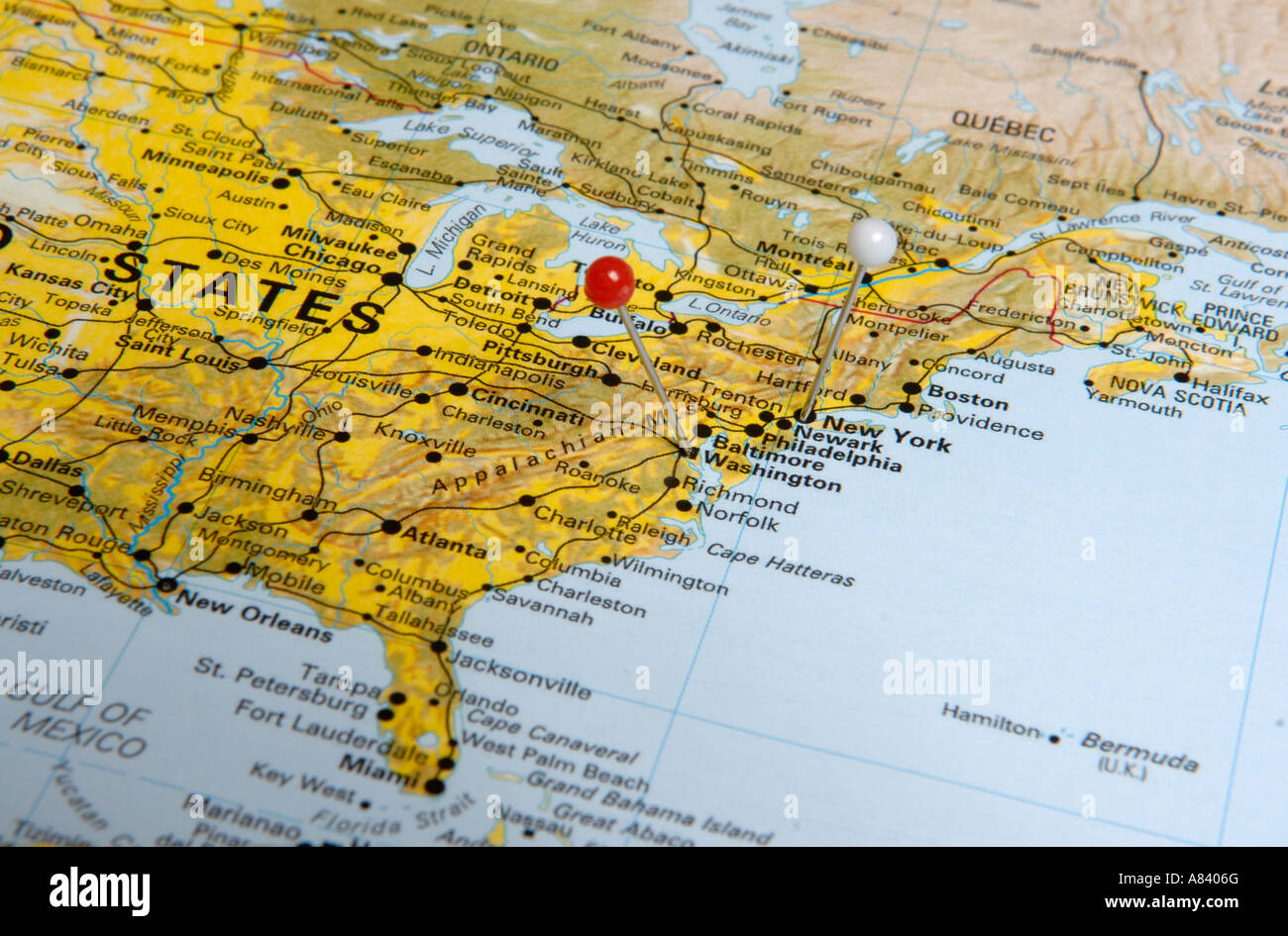 Map usa washington hi-res stock photography and images - Alamy