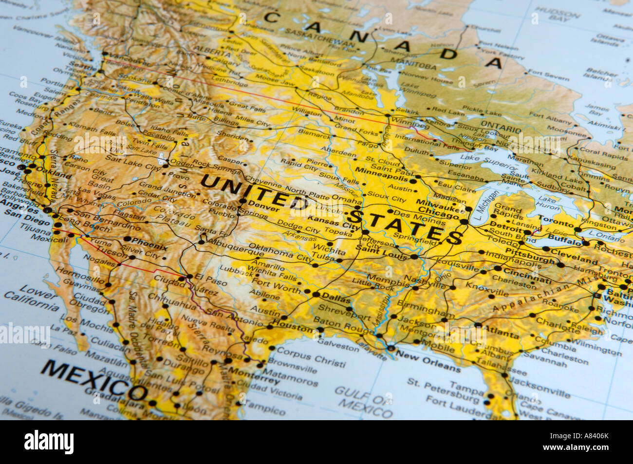 Usa map hi-res stock photography and images - Alamy