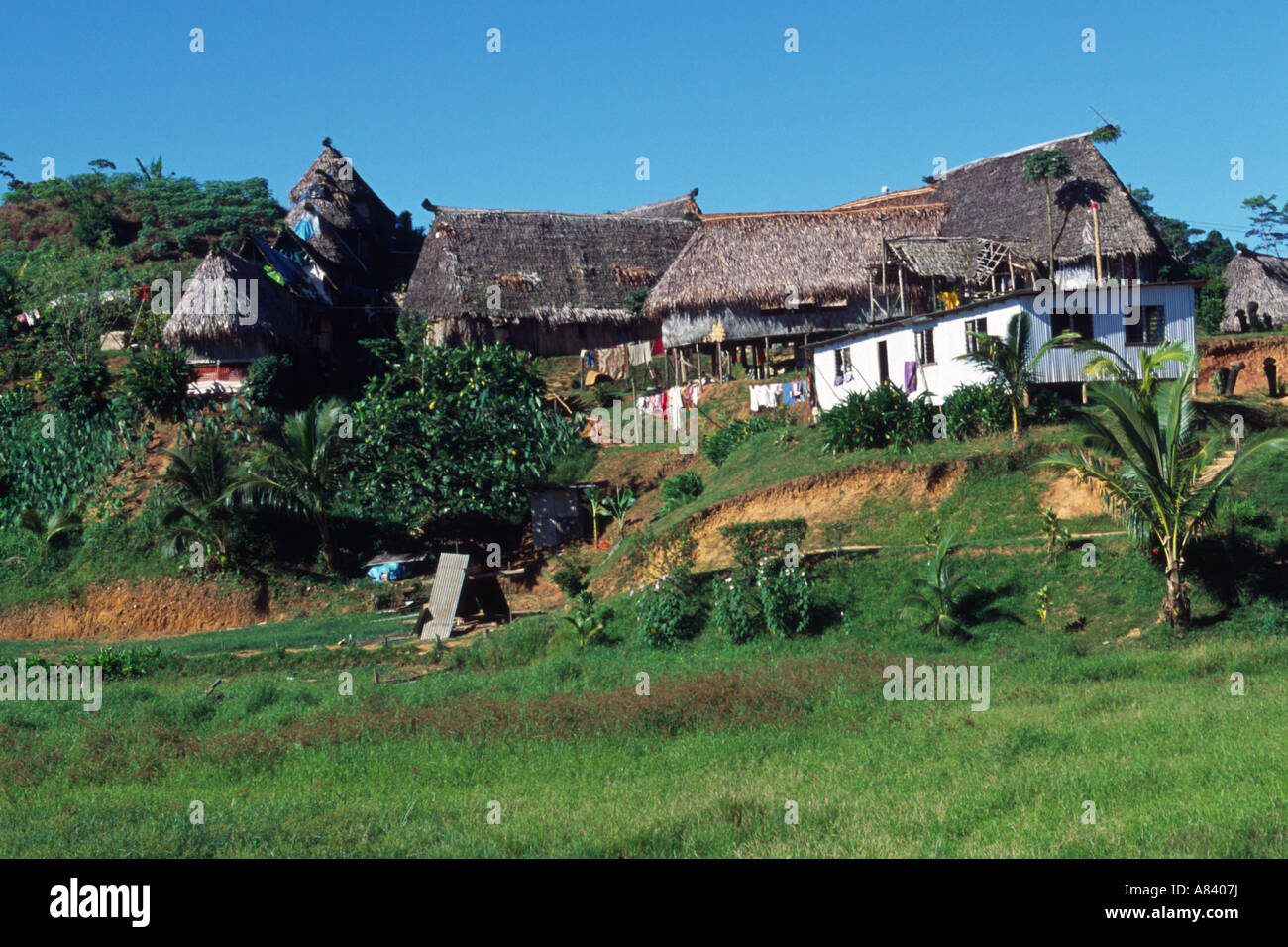 A settlement in Fiji Stock Photo - Alamy