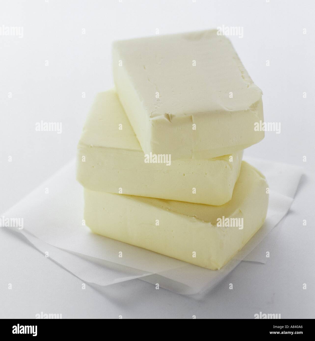 Three Sticks of Butter Stock Photo - Alamy