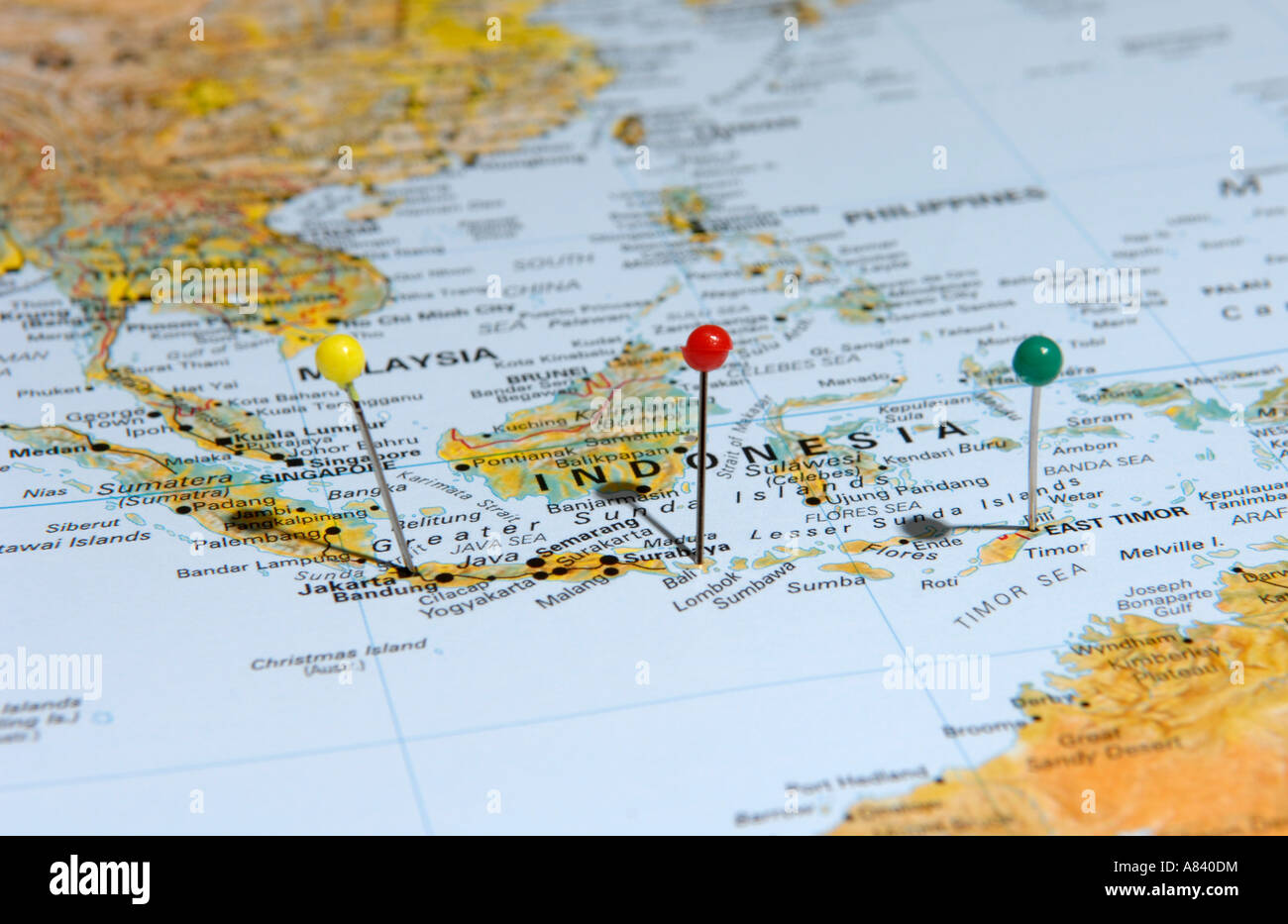 Map of bali hi-res stock photography and images - Alamy