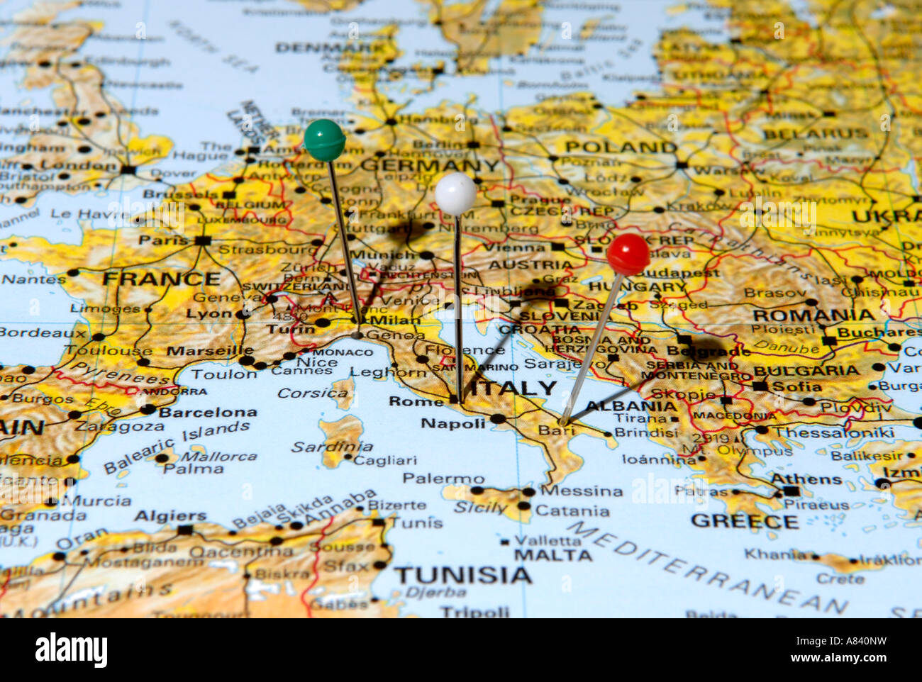 Map of milan hi-res stock photography and images - Alamy