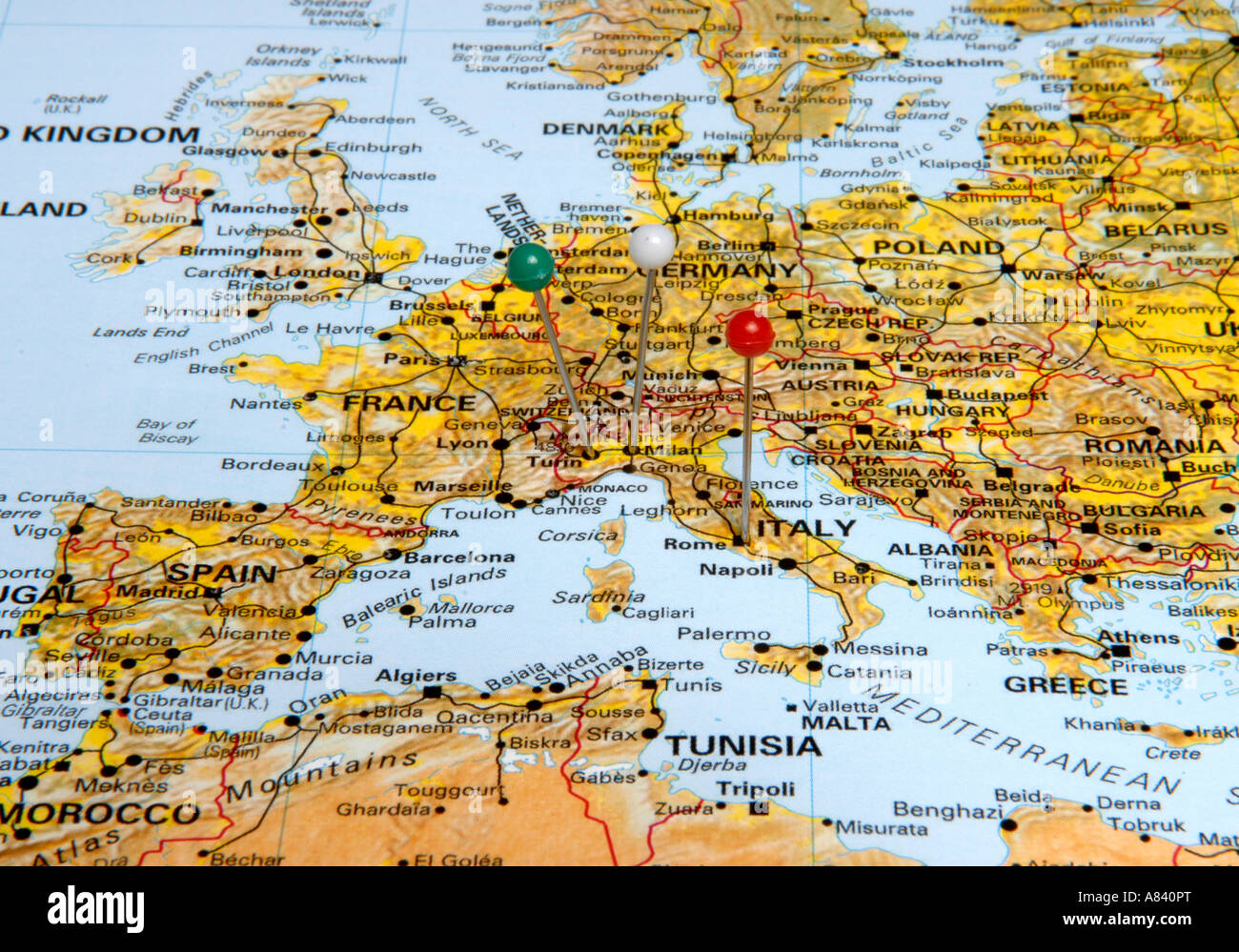 Map of milan italy hi-res stock photography and images - Alamy