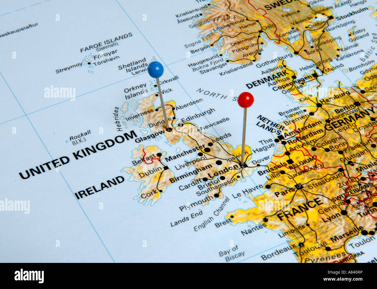 Map of scotland globe hi-res stock photography and images - Alamy