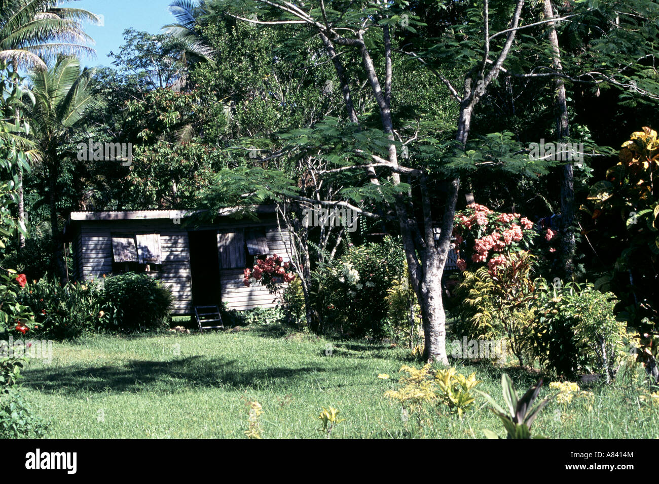 A beautiful Tin house in Fiji Stock Photo - Alamy