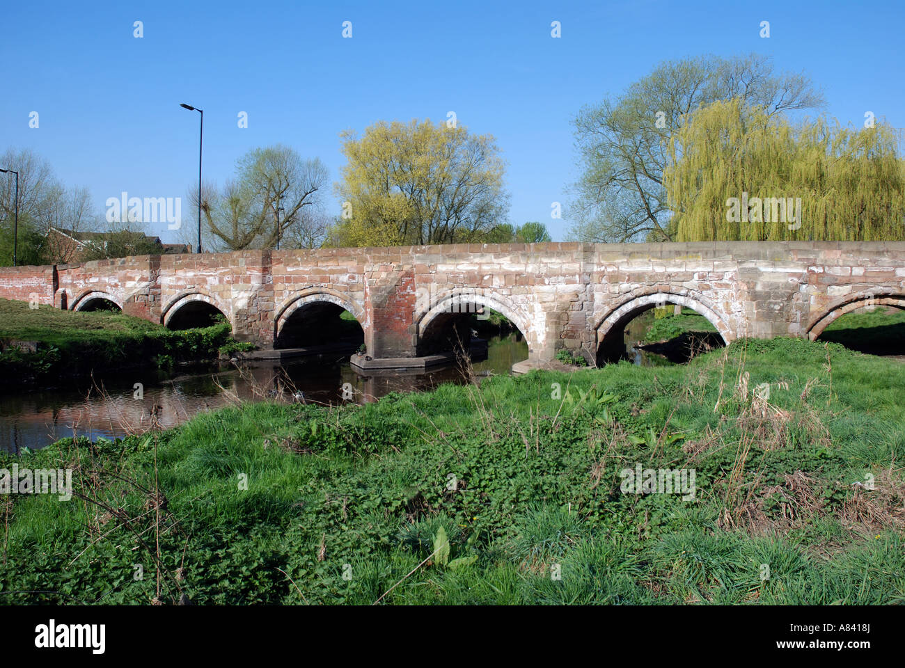 Bridge over River Cole, Coleshill, Warwickshire, England, UK Stock ...