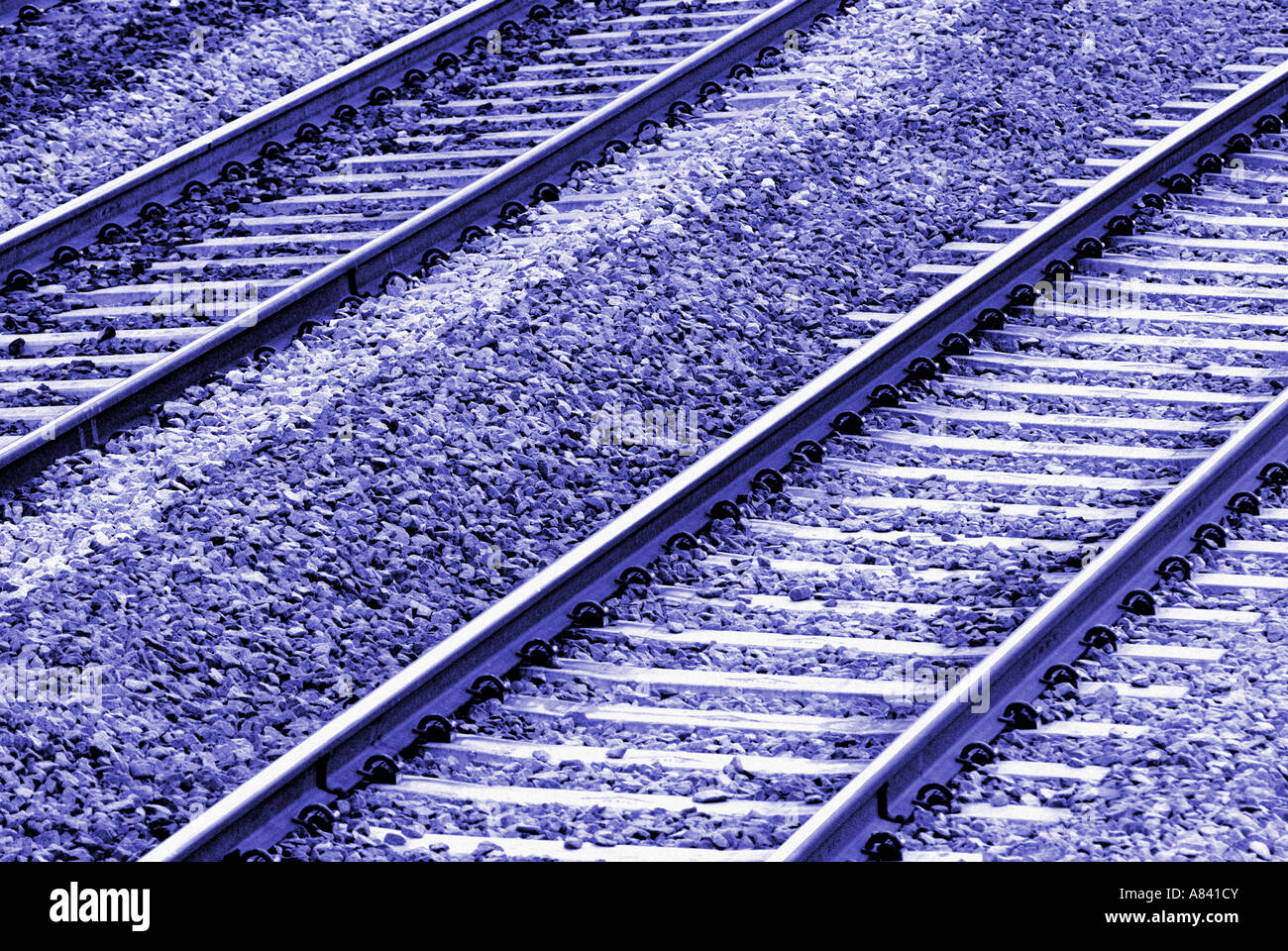 Railway lines, UK Stock Photo - Alamy