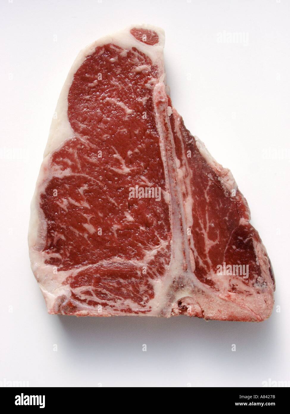 A Raw T Bone Steak Stock Photo - Alamy