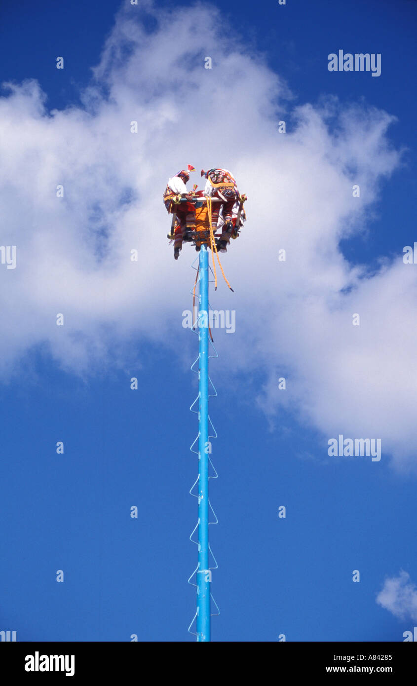 Voladores Mexico's legendary flying men Tulum Mexico Stock Photo - Alamy