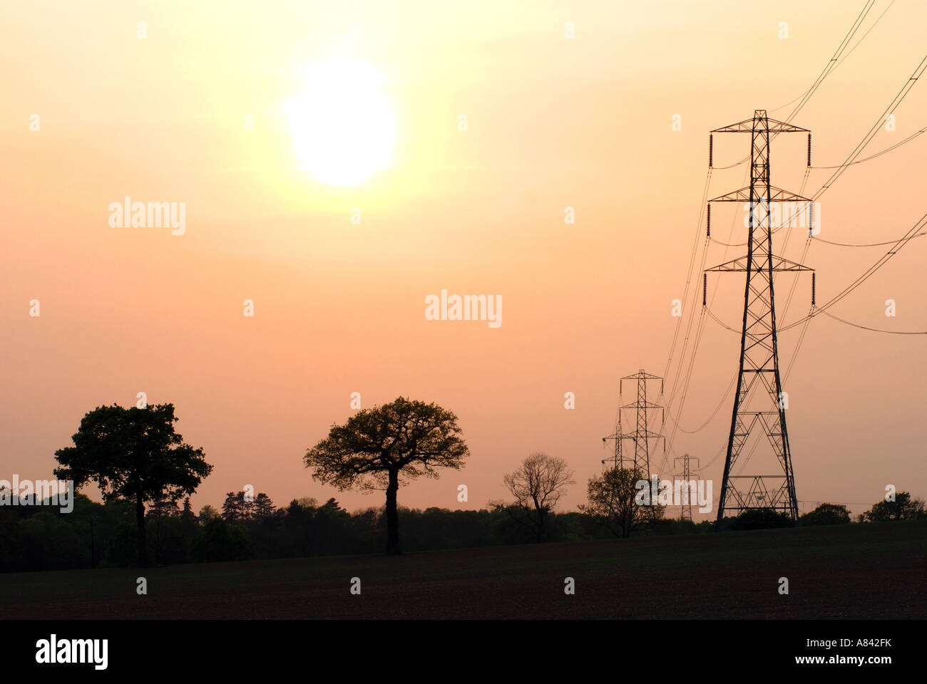 Electricity pylons, UK Stock Photo - Alamy Electricity pylons, UK Stock Photo - Alamy