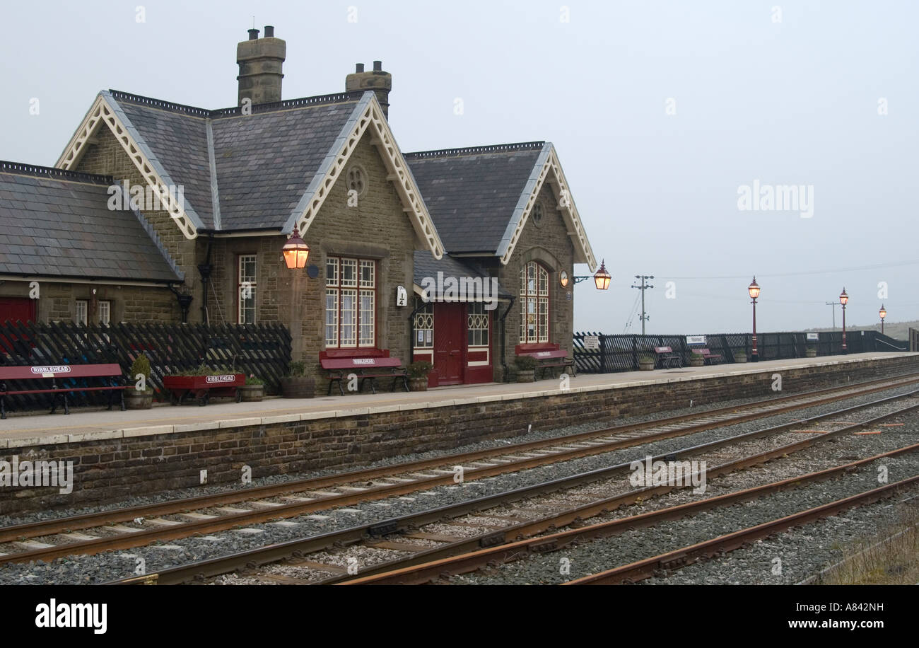 The pretty rural station of Ribblehead on the Settle to Carlisle ...