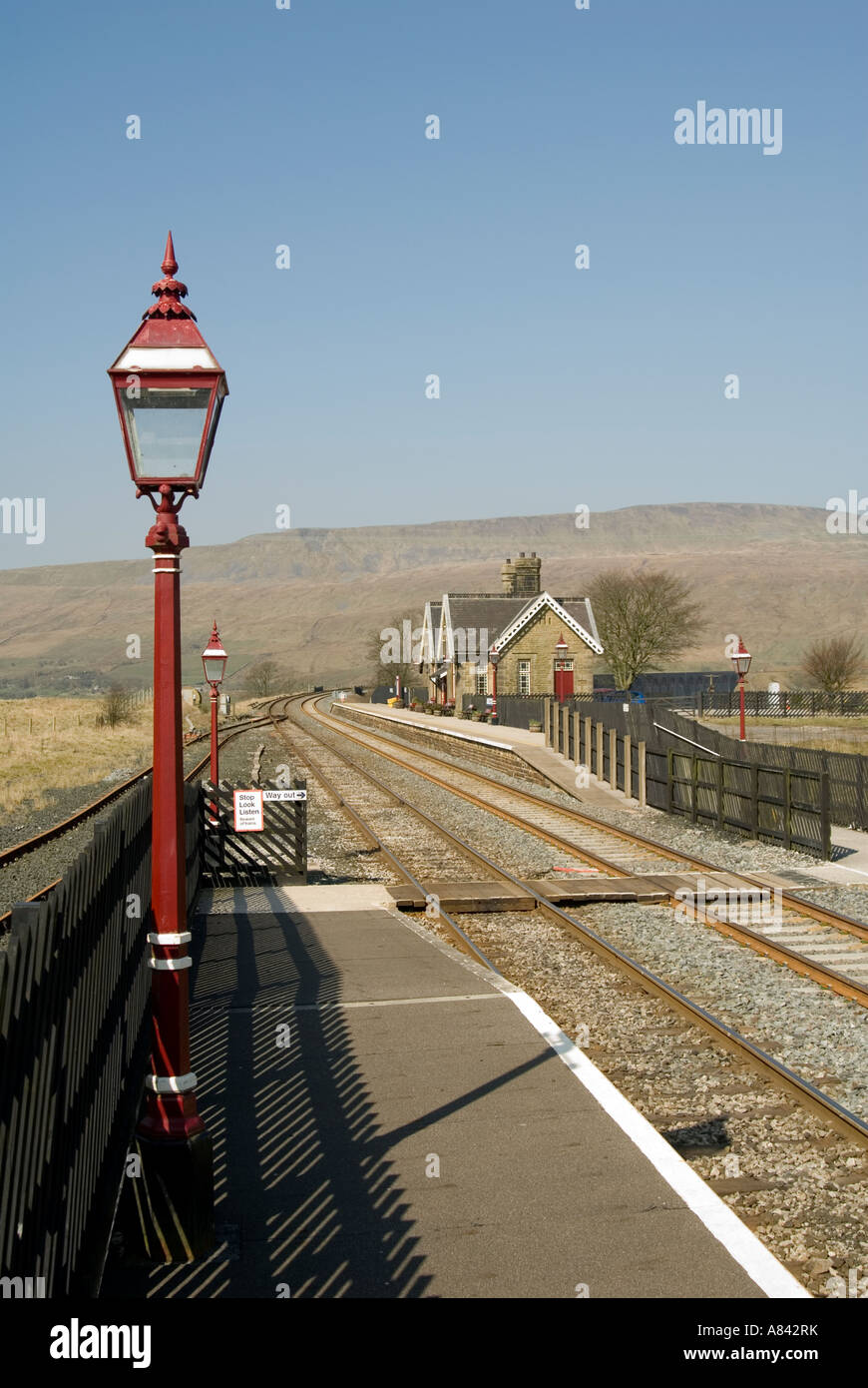 The pretty rural station of Ribblehead on the Settle to Carlisle ...