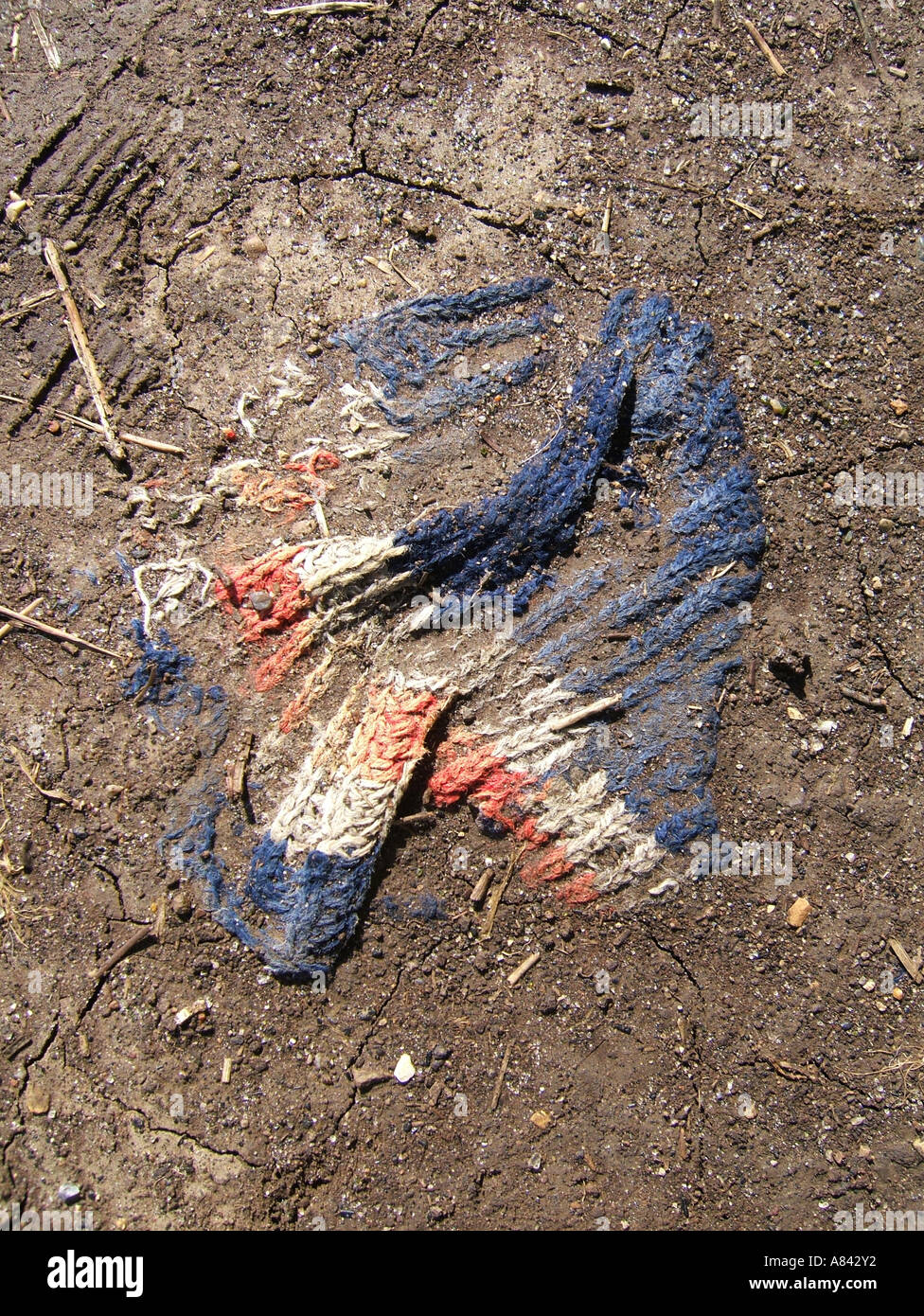one dirty cap buried in earth Stock Photo - Alamy