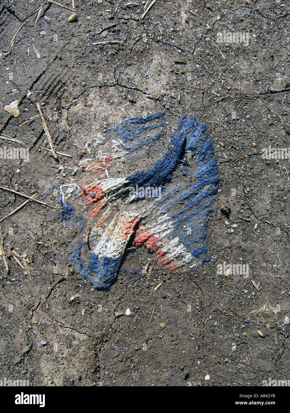 one dirty cap buried in earth Stock Photo - Alamy