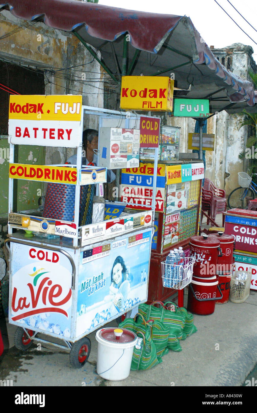 Vietnamese shop on the side of the street Stock Photo - Alamy