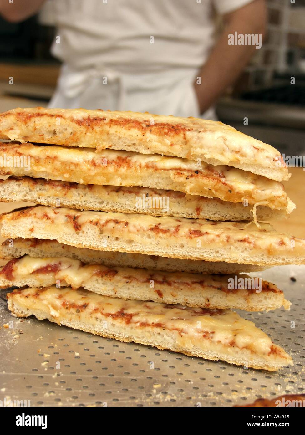 A Stack of Pizza Slices Stock Photo - Alamy