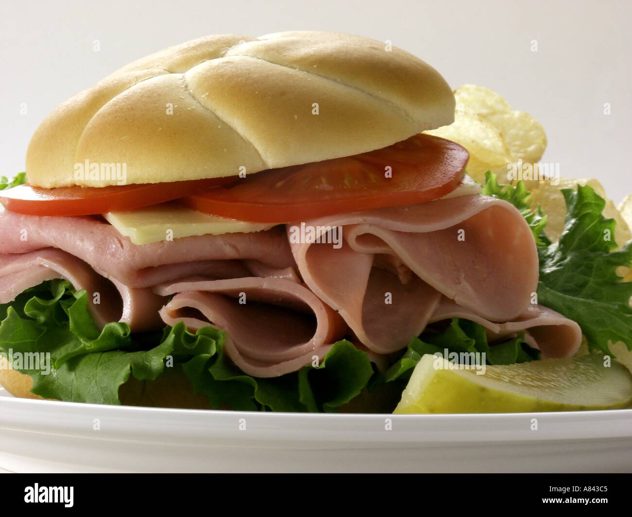 A Ham Sandwich Stock Photo - Alamy