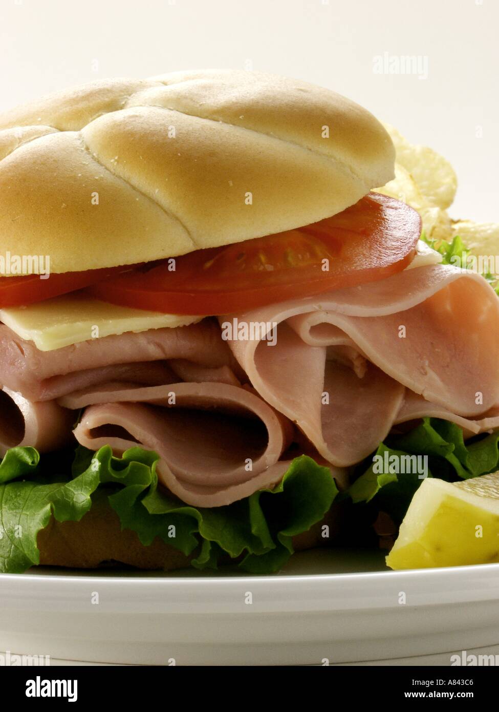 A Ham Sandwich Stock Photo - Alamy