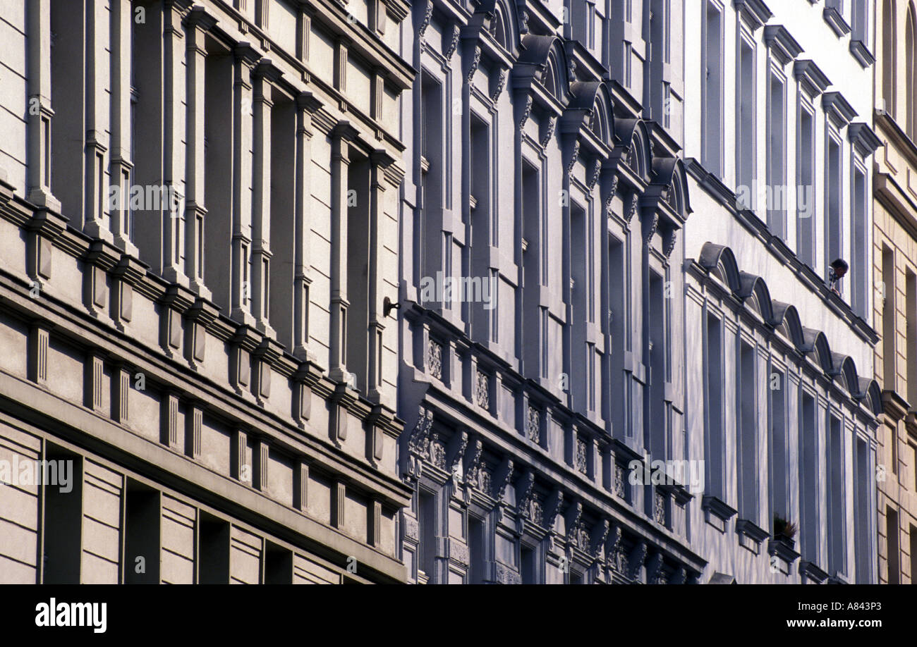 Germany Berlin old house facades Stock Photo - Alamy