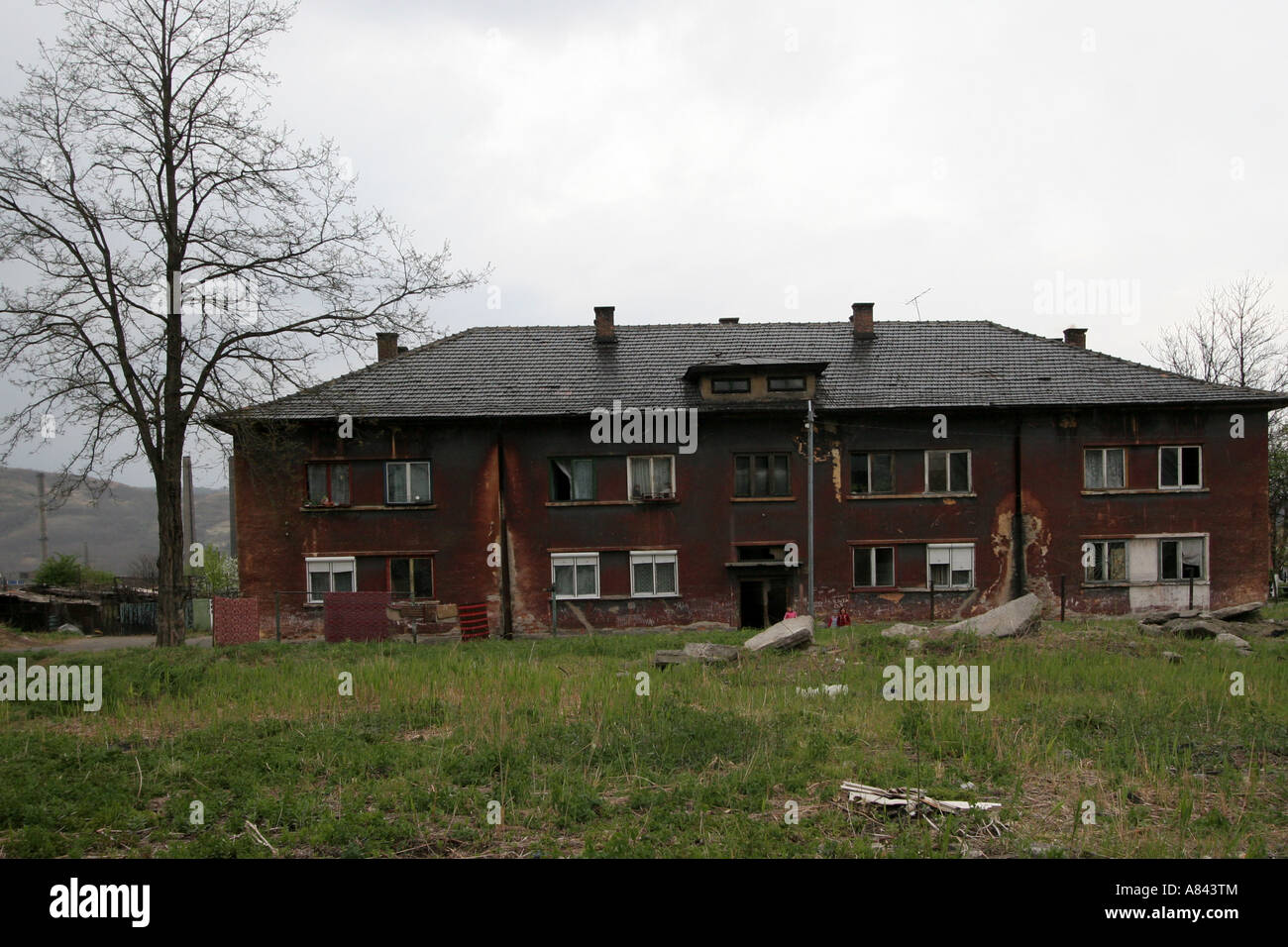 Copsa Mica is the most polluted town in Europe April 2007 Romania Stock ...