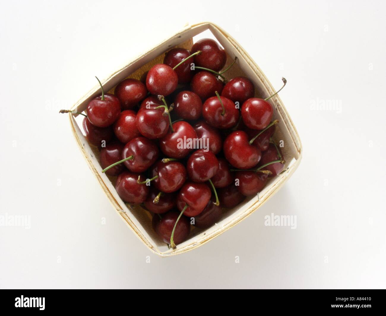 Red Cherries in a Container Stock Photo - Alamy
