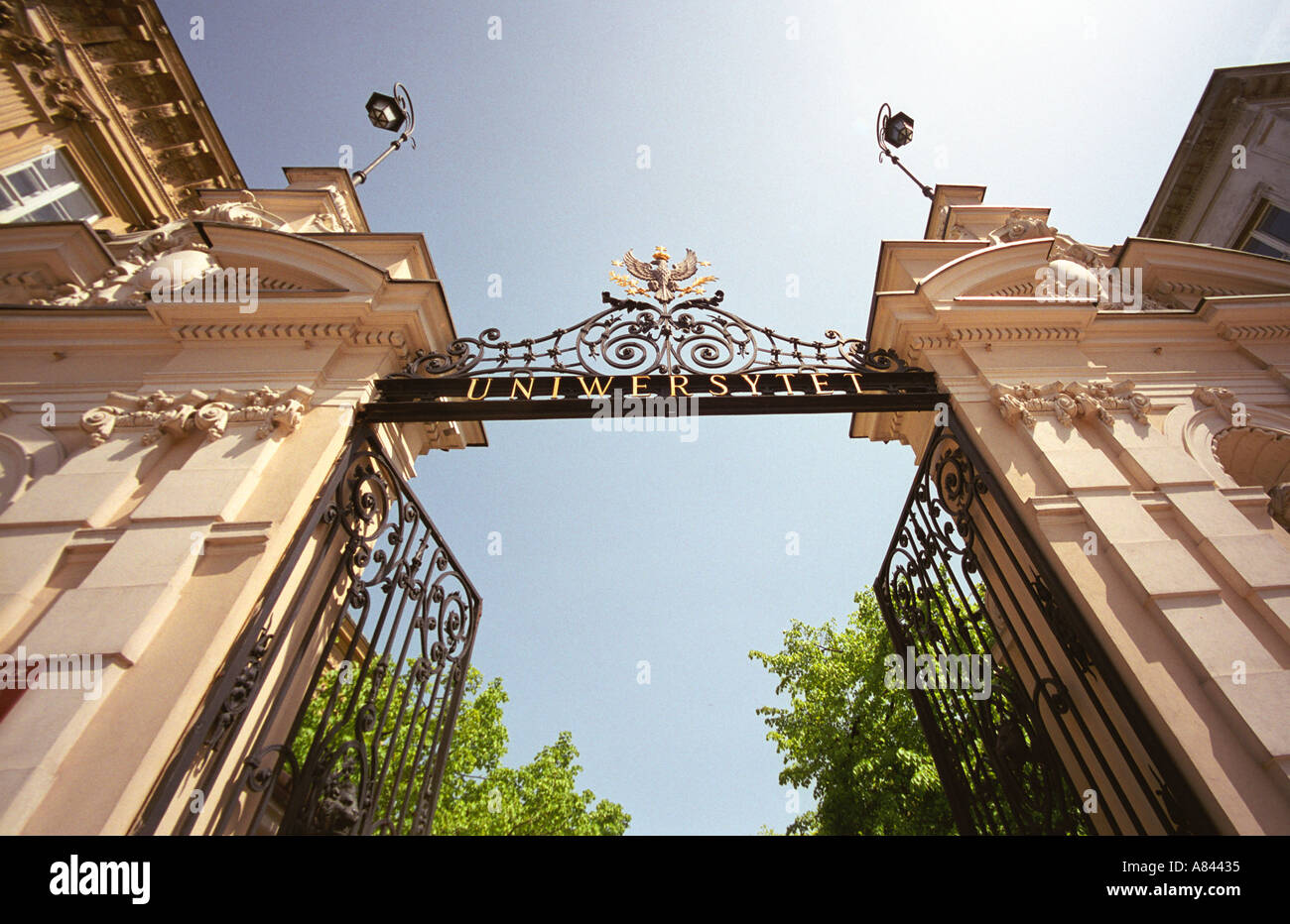Entrance gate to warsaw university hi-res stock photography and images ...