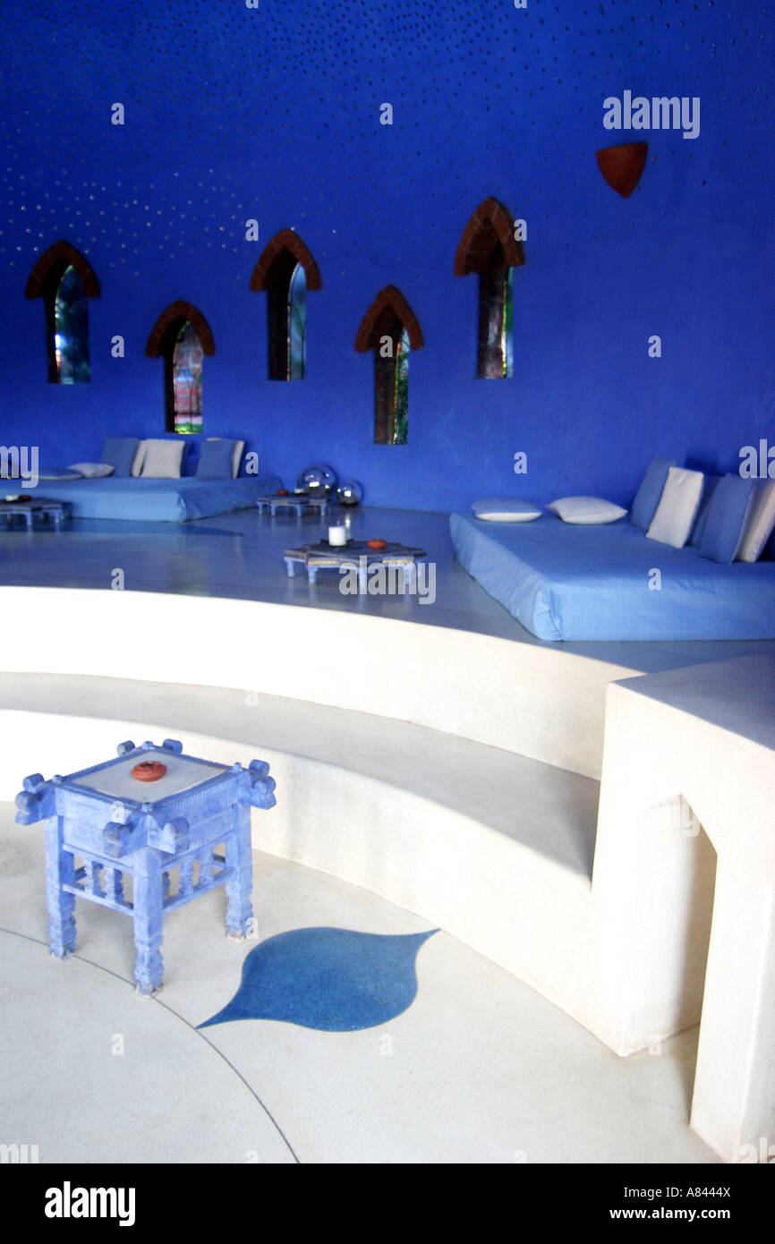 Lounging room with "Star'" ceiling at the spectacularly designed Nilaya ...