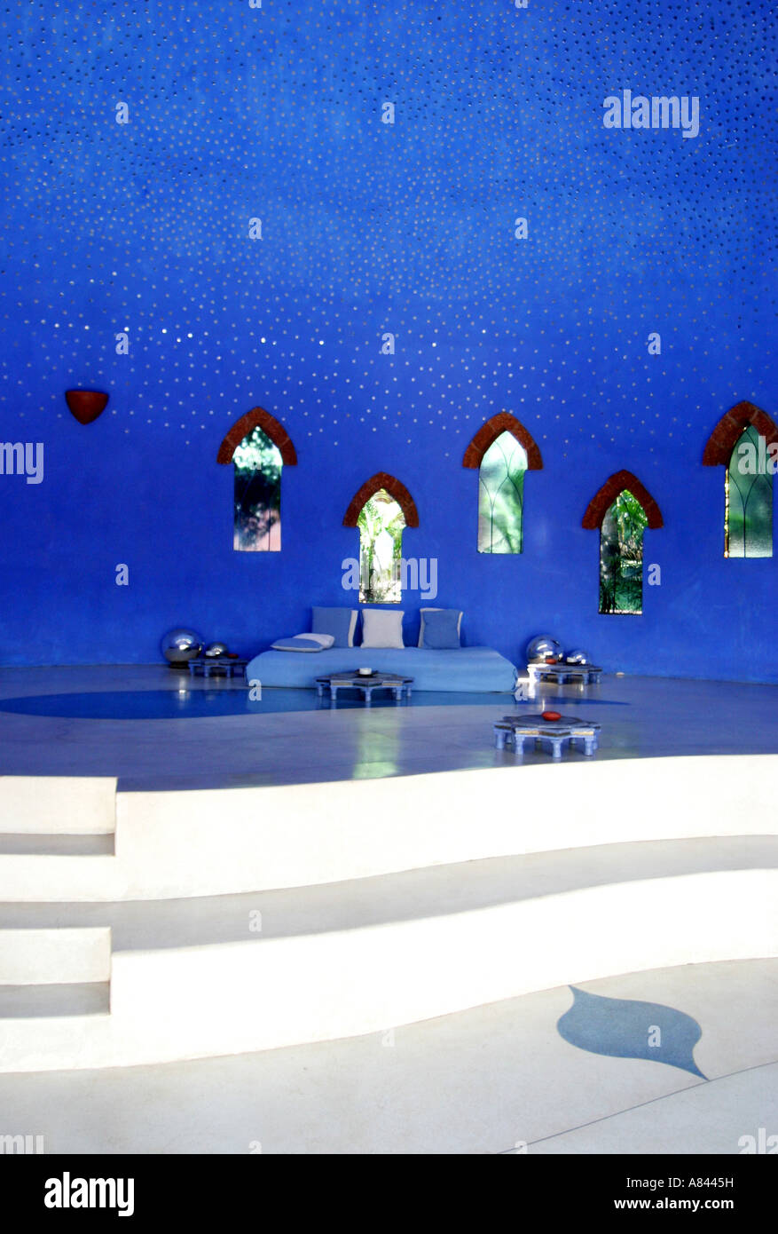 Detail of the reception area of the spectacularly designed Nilaya ...