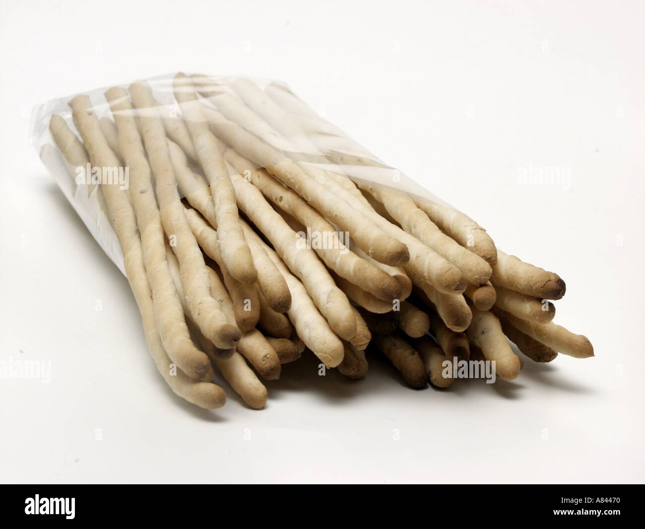 Fresh Bread Sticks in Plastic Bag Stock Photo - Alamy